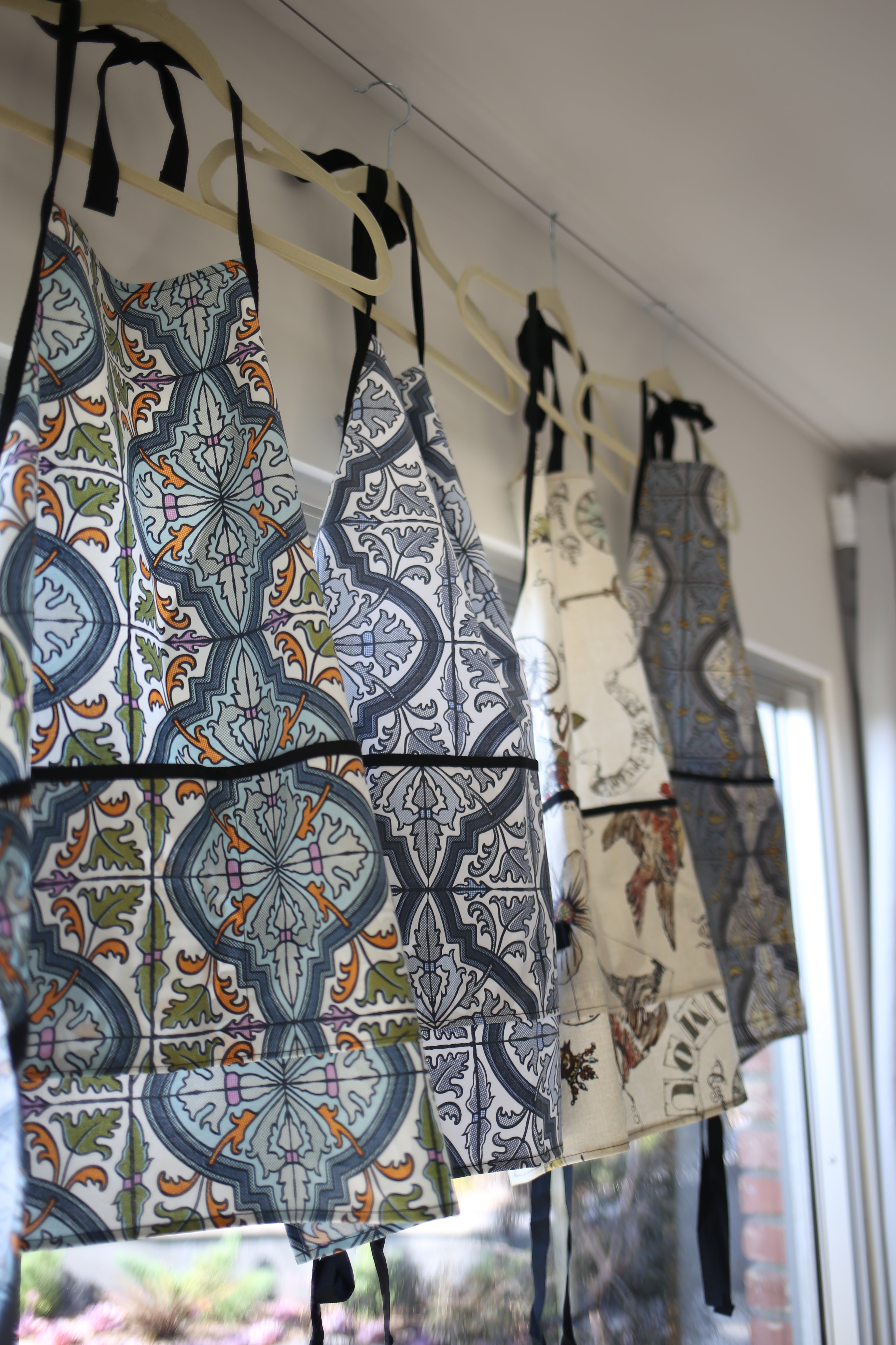 Aprons in Laminated Cotton by Splash Fabric