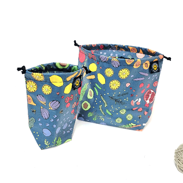 Splash Fabric Cinch Bags - Large