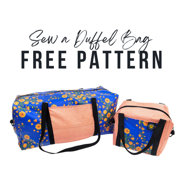 FREE Sewing Pattern -Duffel Bag with Zippers – Splash Fabric
