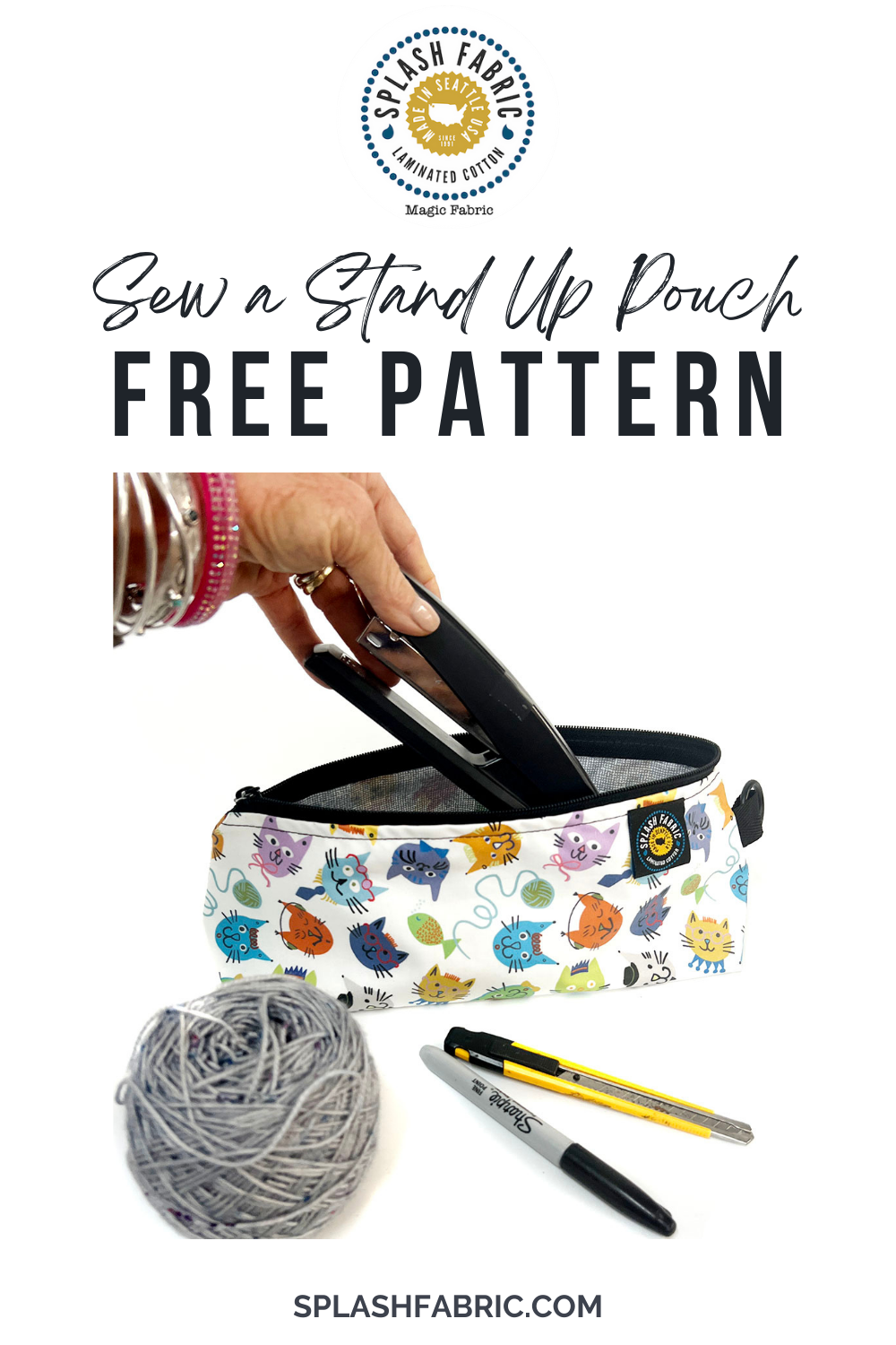 FREE Sewing Pattern - Stand Up Pouch – Splash Fabric